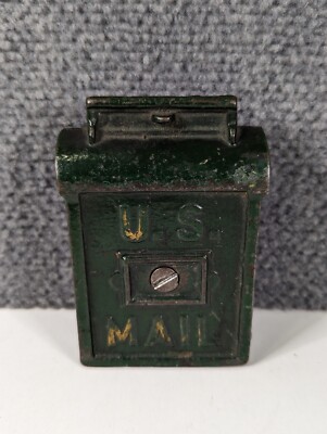 Vintage Antique Cast Iron U.S. Mail Coin Bank | eBay