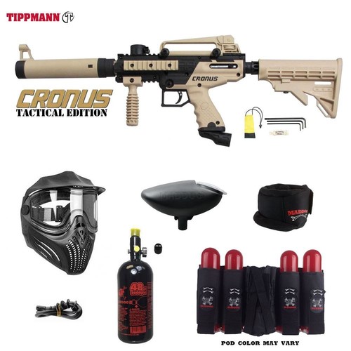 Tippmann Cronus Thermal HPA Paintball Package Tactical Tan Thermal ...