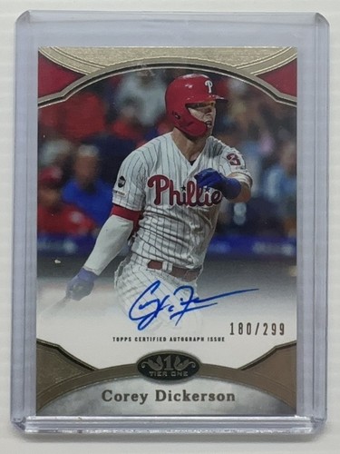 2020 Topps Tier One Corey Dickerson Prime Performers Auto #/299 | eBay