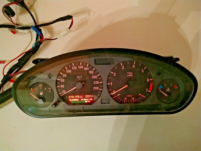 BMW E36 328i 325i 320i 6 CYL KM/H INSTRUMENT CLUSTER SPEEDOMETER ...