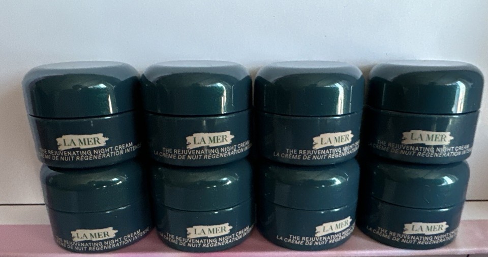 *BRAND NEW* LA MER ~ THE REJUVENATING NIGHT CREAM ~ 3.5ml jars ~ 8 ...