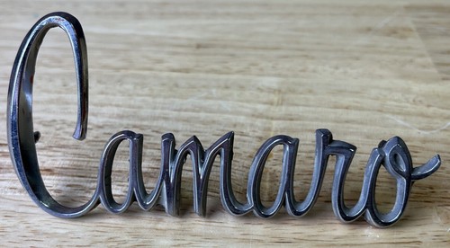 GM 1970-1974 Chevrolet Camaro Fender Script Emblem 3974594? Chrome Z28 ...
