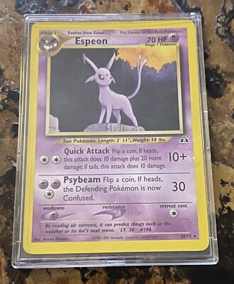 Pokémon TCG Espeon Neo Discovery 20 Regular Unlimited Rare | eBay