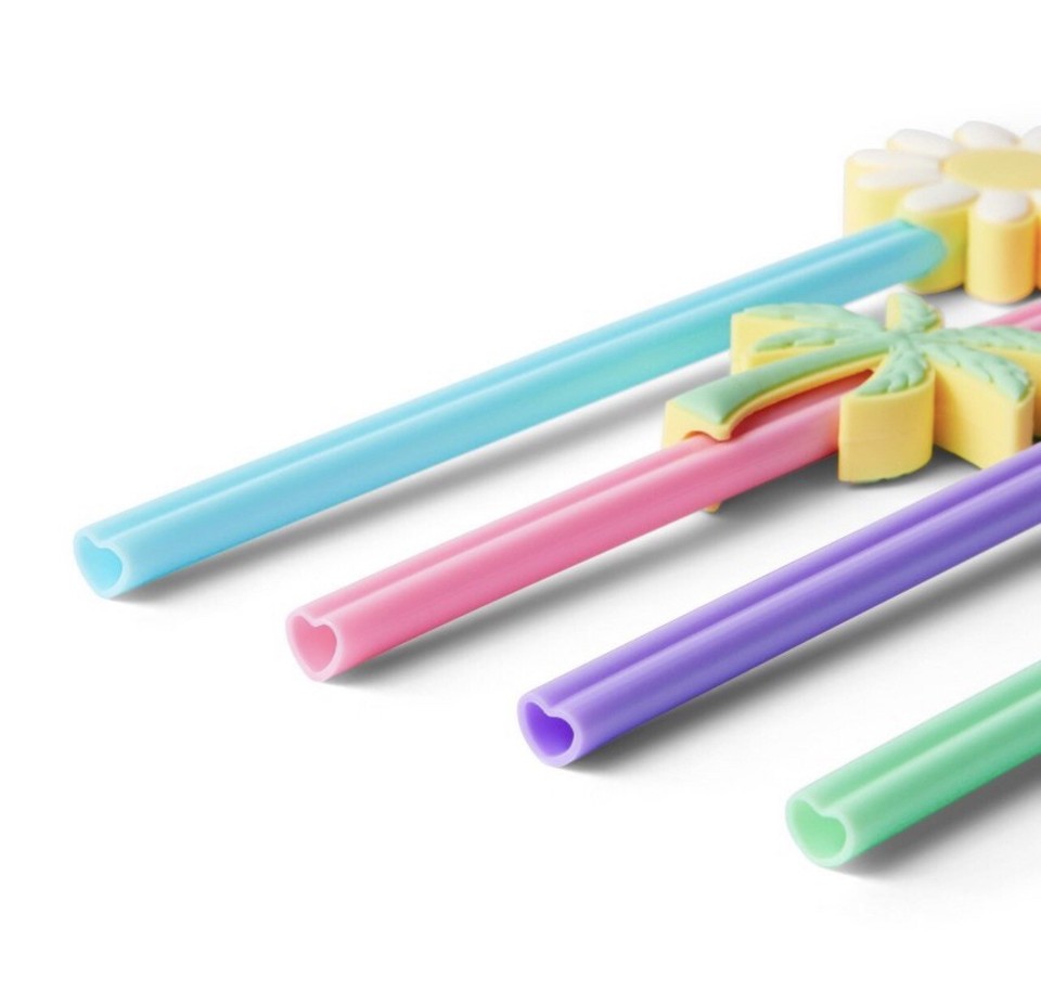 Stoney Clover Lane x Target Straw and Charm Set NEW Pink Straws | eBay