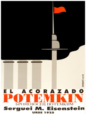 Movie Poster for film EL ACORAZADO Potemkin.Russian battleship.Room art ...