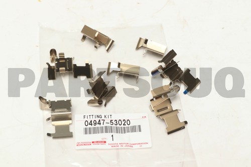 0494753020 Genuine Toyota FITTING KIT, DISC BRAKE, FRONT 04947-53020 | eBay