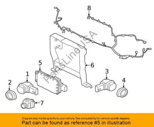 Genuine Jaguar Distance Sensor T2H32146 for sale online | eBay