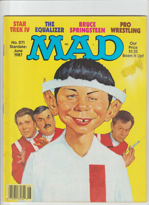 JUNE 1987 MAD Magazine # 271- STAR TREK IV Cover- KIRK, SPOCK, SCOTTY ...