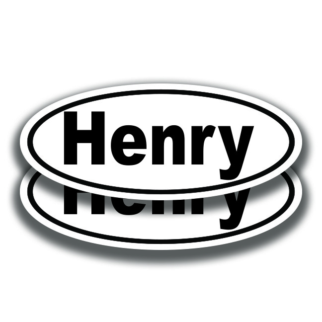 HENRY NAME DECALs 2 Stickers Bogo Car Truck Bumper Window | eBay