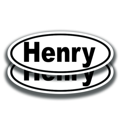 HENRY NAME DECALs 2 Stickers Bogo Car Truck Bumper Window | eBay