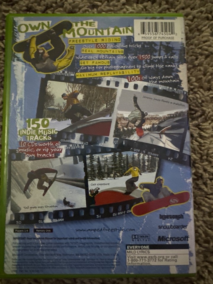 Amped: Freestyle Snowboarding (Microsoft Xbox, 2001) 659556745042 | eBay