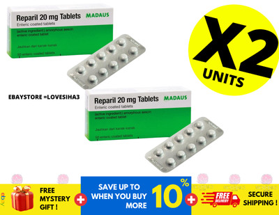 REPARIL 20MG TABLETS 50's FOR REDUCES SWELLING & INFLAMMATION - X 2 | eBay