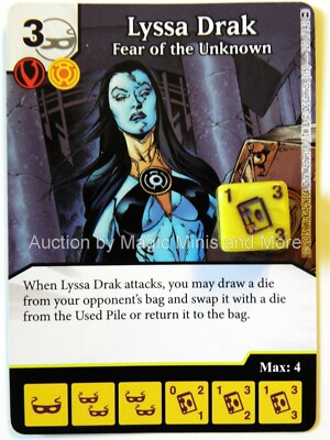 War of Light ~ LYSSA DRAK Fear the Unknown #120 rare Dice Masters DC ...
