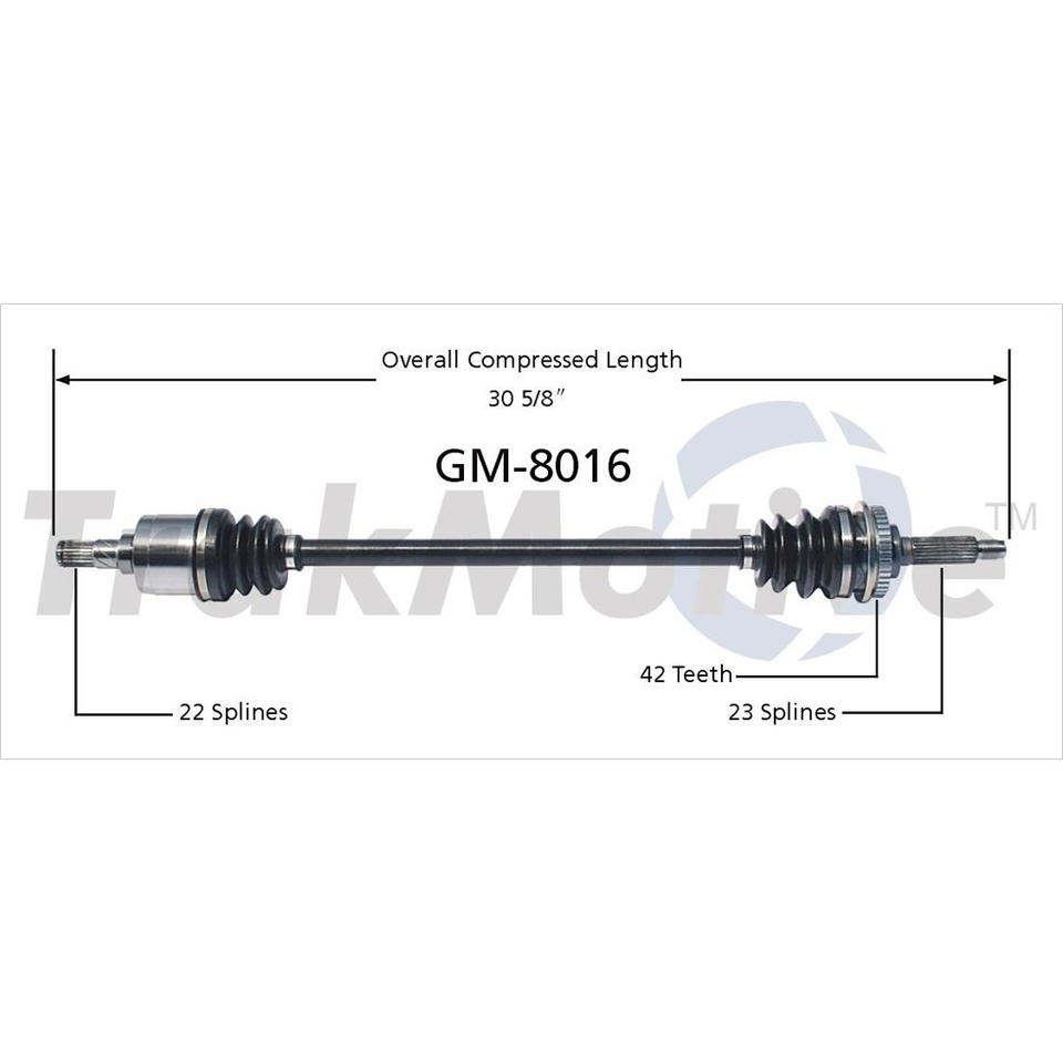 TrakMotive CV Axle Shaft 2x fits from 1995 to 1997 Geo Metro | eBay