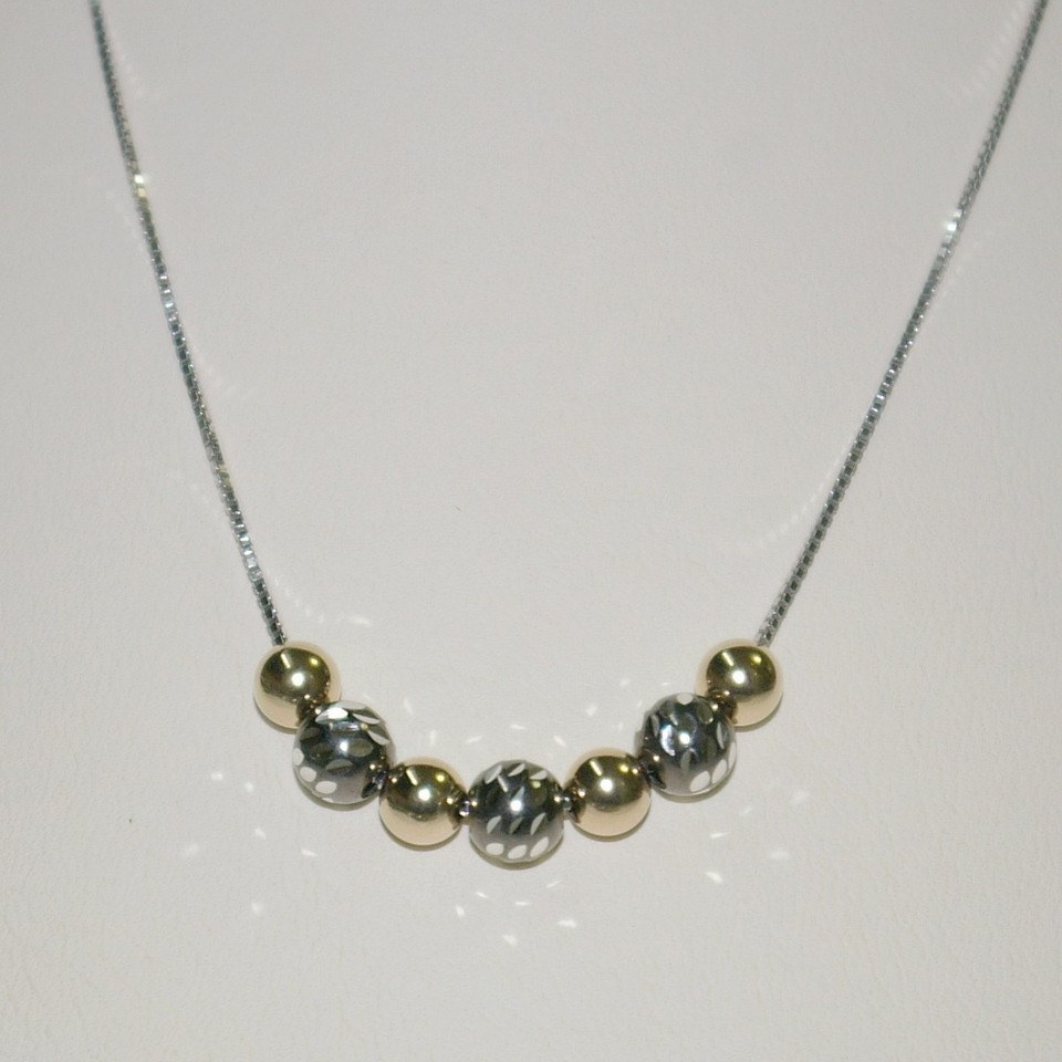 6 pcs Sterling Silver Box Chain NECKLACES & 7 pieces Silver & Gold ...