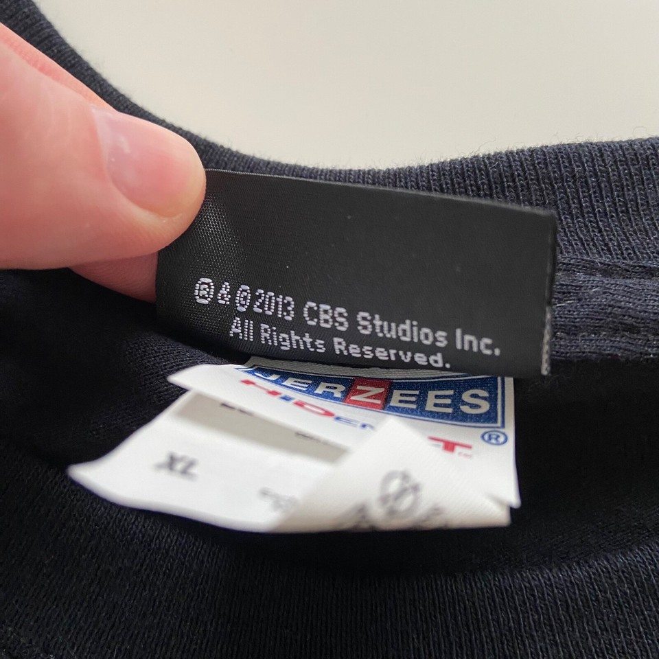 2013 Star Trek Spock T-Shirt Mens XL Black Live Long And Prosper TV Show Tee | eBay