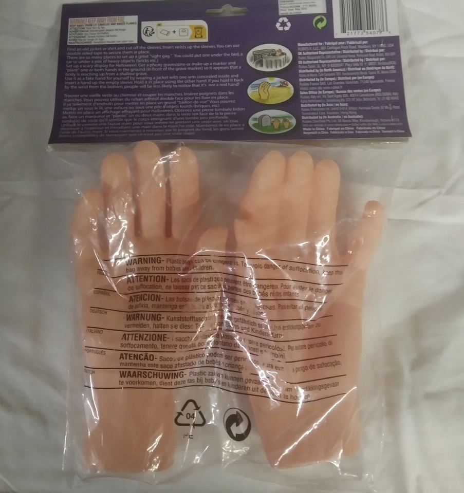 Stage Hands Prop novelty theatrical movie joke scene act male nude hand ...