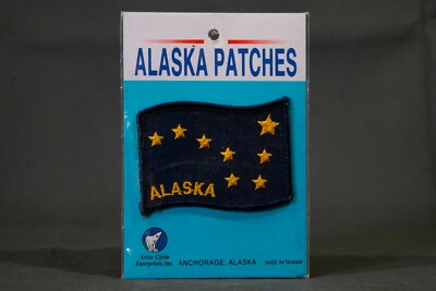 Vintage Alaska Patches, Alaska Souvenir Iron On Patch, Alaska Flag 70mm ...
