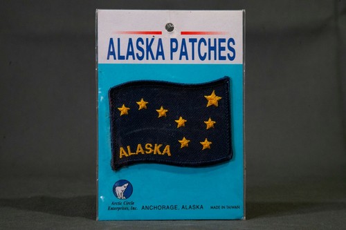 Vintage Alaska Patches, Alaska Souvenir Iron On Patch, Alaska Flag 70mm ...