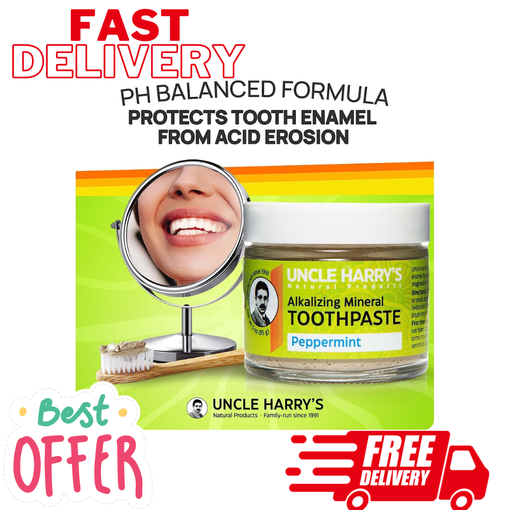 Uncle Harry's Peppermint Remineralizing Toothpaste | Natural Whitening ...
