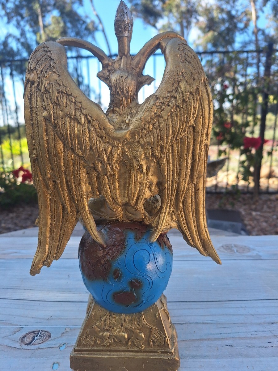 Large 15quot Tall Templar Sabbatic Goat Baphomet Satan Statue