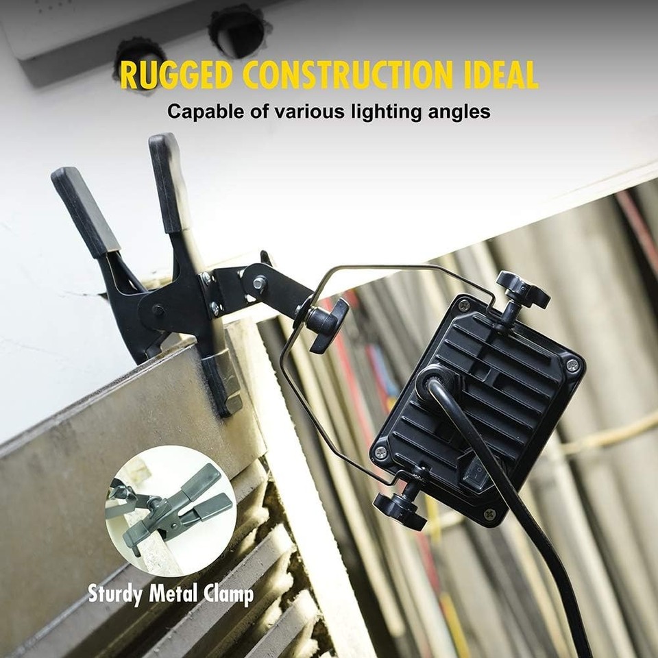 ZONE INDUSTRY CORP. 1200 Lumens Portable LED Clamp Work Light with 5ft ...