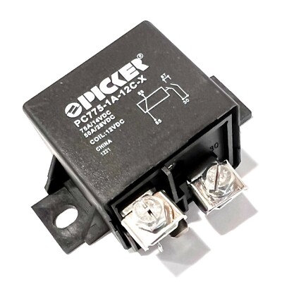 PC775-1A-12C-X | 75 Amp 12 VDC Automotive High Current Power Relay ...