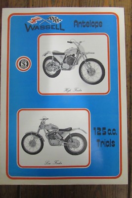 NOS SACHS WASSELL ANTELOPE 125cc TRIALS BROCHURE LEAFLET PAMPHLET | eBay UK
