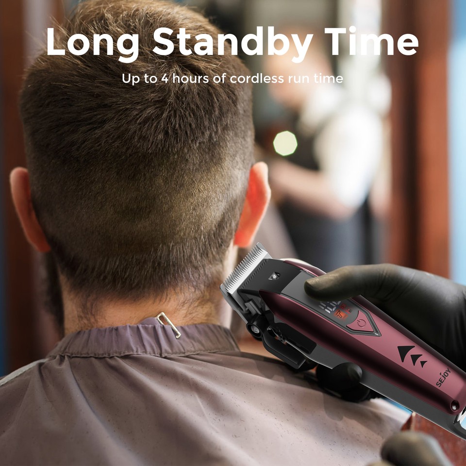 Professional Hair Cut Machine Barber Salon Cutting Trimmer Clipper Kit ...