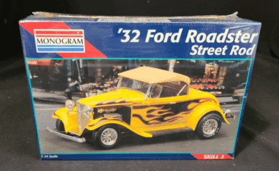 Monogram Model Kit '32 Ford Roadster Street Rod 1:48 Scale #2718 New ...