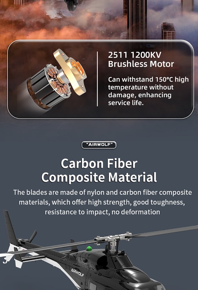 YUXIANG F02S Airwolf 9CH 2.4G GPS 3D Optical Flow RC RTF Helicopter 2 ...