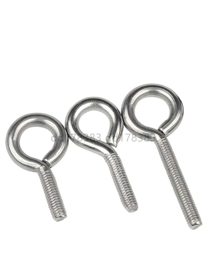 304 Stainless Steel Eye Hooks Turned Eye Bolts M3 M4 M5 M6 M8 M10 | eBay