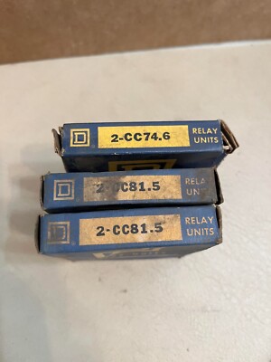 Square D Type CC Thermal Overload Heater Units, Sizes CC74.6 - CC81.5 ...