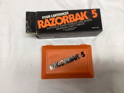 Vintage Archery Razorbak 5 Broadhead Plus Four Cartridges NEW OLD STOCK ...