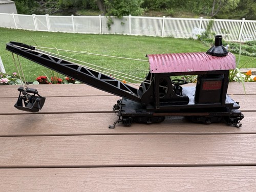 Vintage Original Buddy L Outdoor Railroad Clamshell Dredge Car - RARE ...