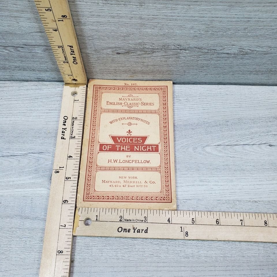 1895 Voices Of The Night And Other Poems Henry Wadsworth Longfellow Old ...