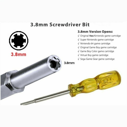 Nintendo Screwdriver 3.8mm (security bit tool style) 3.8 mm SNES, NES ...