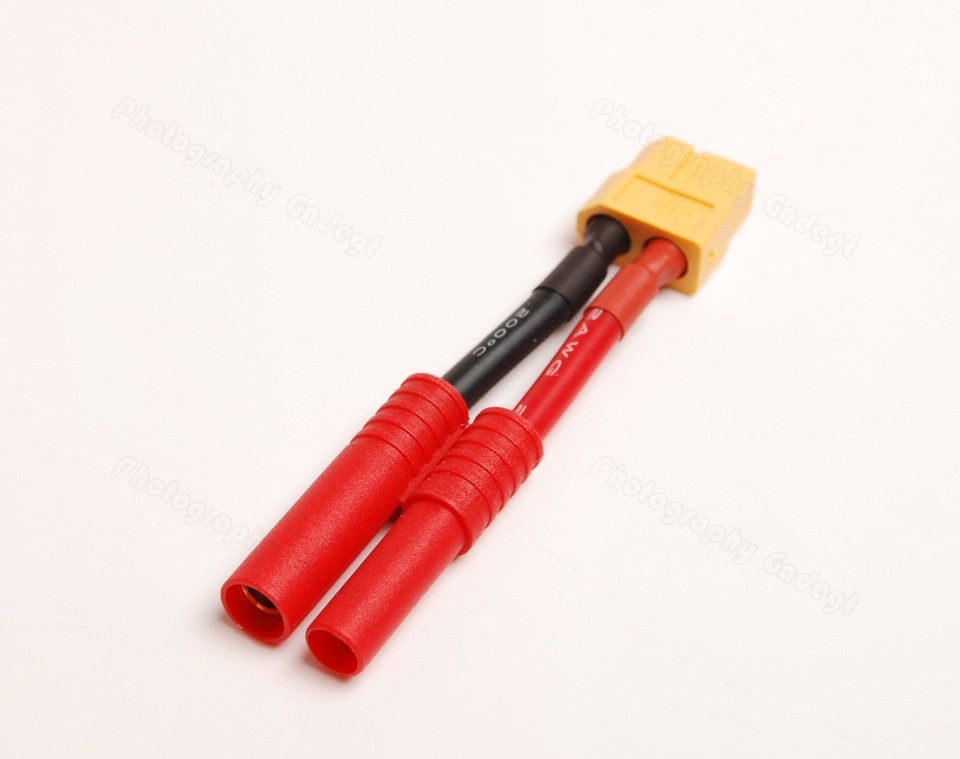 New XT60 Female Plug Adapter to 4mm Bullet Connector Adapter for HXT RC ...