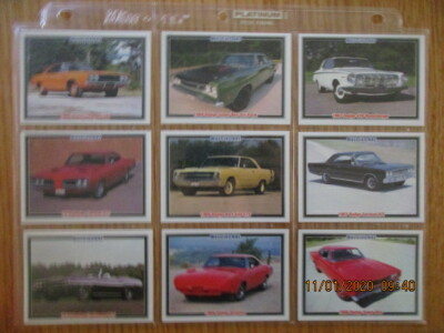 1992 Musclecars Cards MISC DODGE 9 Different Card Set in Race Card ...