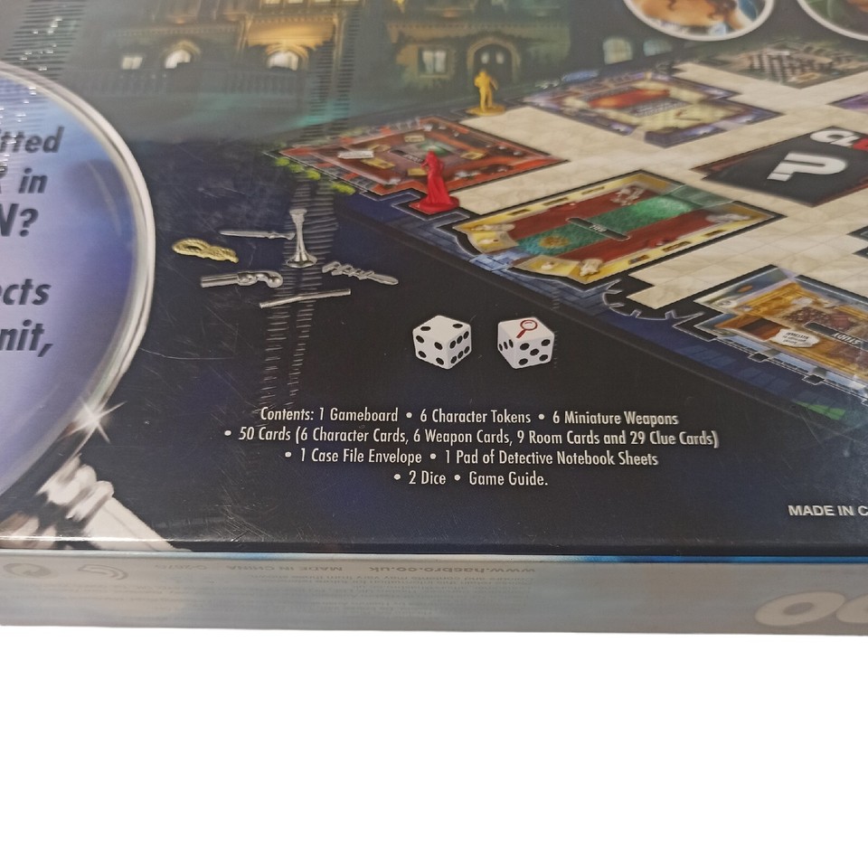 Cluedo Full Size Board Game Hasbro Murder Mystery Crime Detective ...