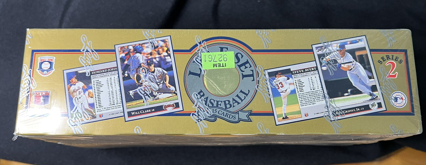 1992 LEAF SET BASEBALL CARDS*FACTORY SEALED BOX*SERIES 2*GOLD LEAF ...
