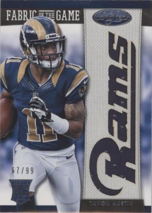 2013 Panini Certified - Rookie Fabric of the Game Jersey Team Die-Cut ...