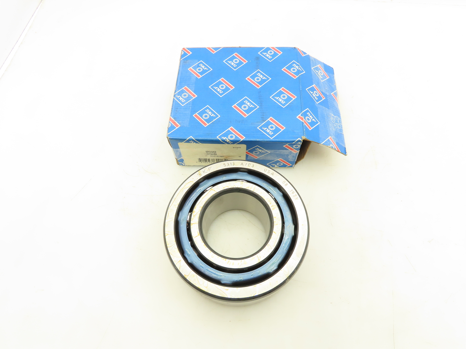 SKF 5313 A/c3 Angular Contact Double Row Ball Bearing 65 Mm Bore 140mm ...