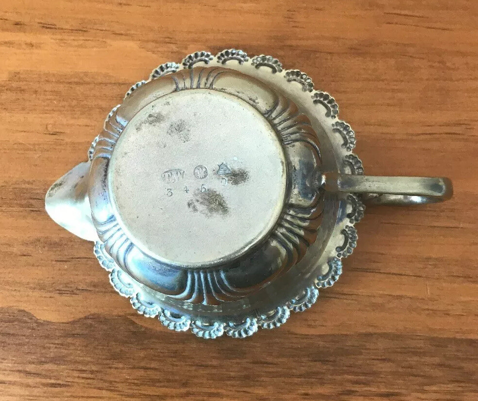 T.W Antique Silver Plated Creamer 3450 (Thomas Woolley) | eBay
