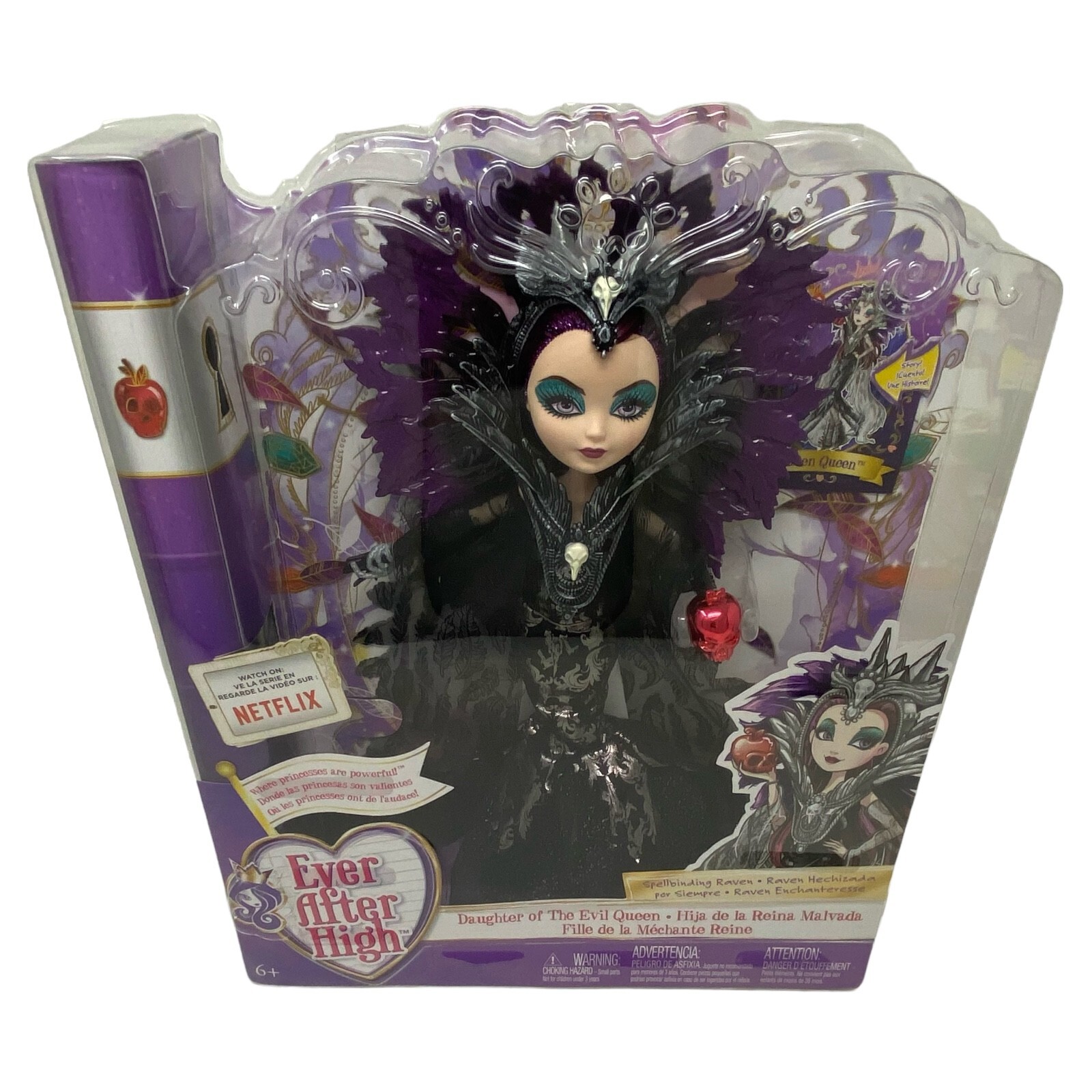 EVER AFTER HIGH DOLL - SPELLBINDING RAVEN - DAUGHTER OF THE EVIL QUEEN ...
