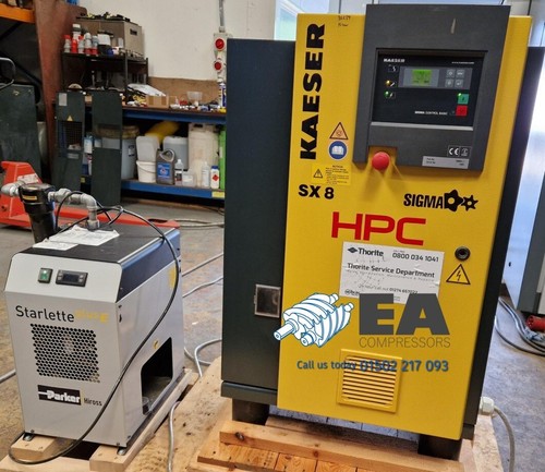 HPC Kaeser SX8 10Bar Industrial Screw Air Compressor + Dryer Very Quiet ...