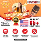 5Core XLR Microphone Dynamic Mic Karaoke Singing Studio Microfono ...