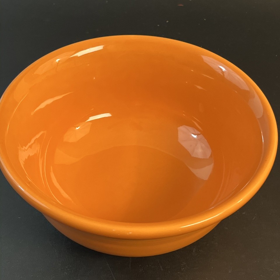 Vtg Fiesta Fiestaware Persimmon Orange Serving Vegetable Mixing Bowl 8. ...