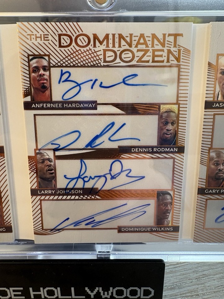 2025 Leaf History Book Dominant Dozen NBA HOF AUTOS /15 - Yao Ewing AI ...