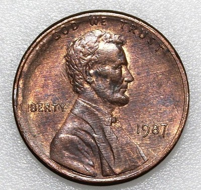 1987 Lincoln Memorial Penny DD "LI" In Liberty - Broad Struck Error | eBay